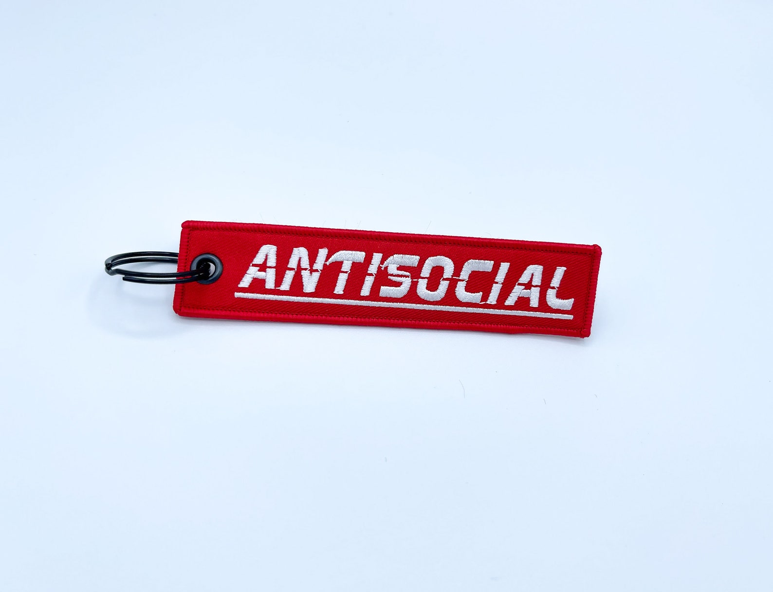 Antisocial Jet Tag Keychain Red JDM Meme Funny Sheeesh - Etsy