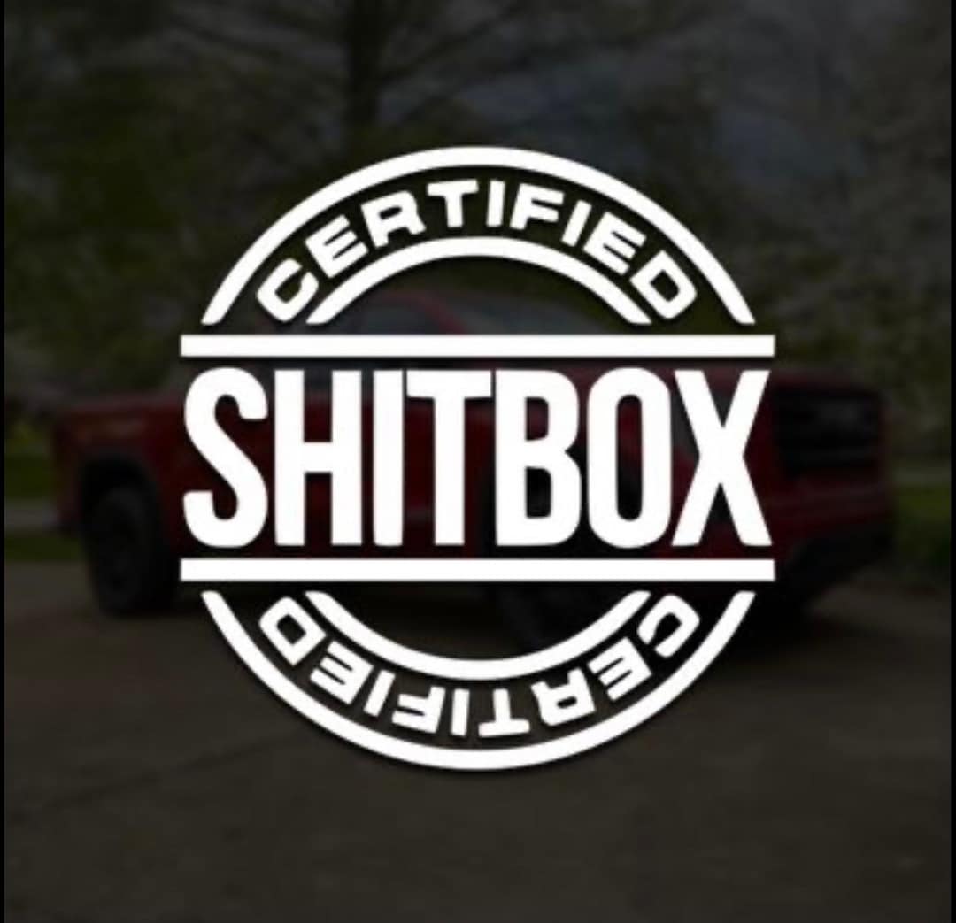Certified Shitbox Vinyl Decal | JDM Street Turbo Funny Car Window ...