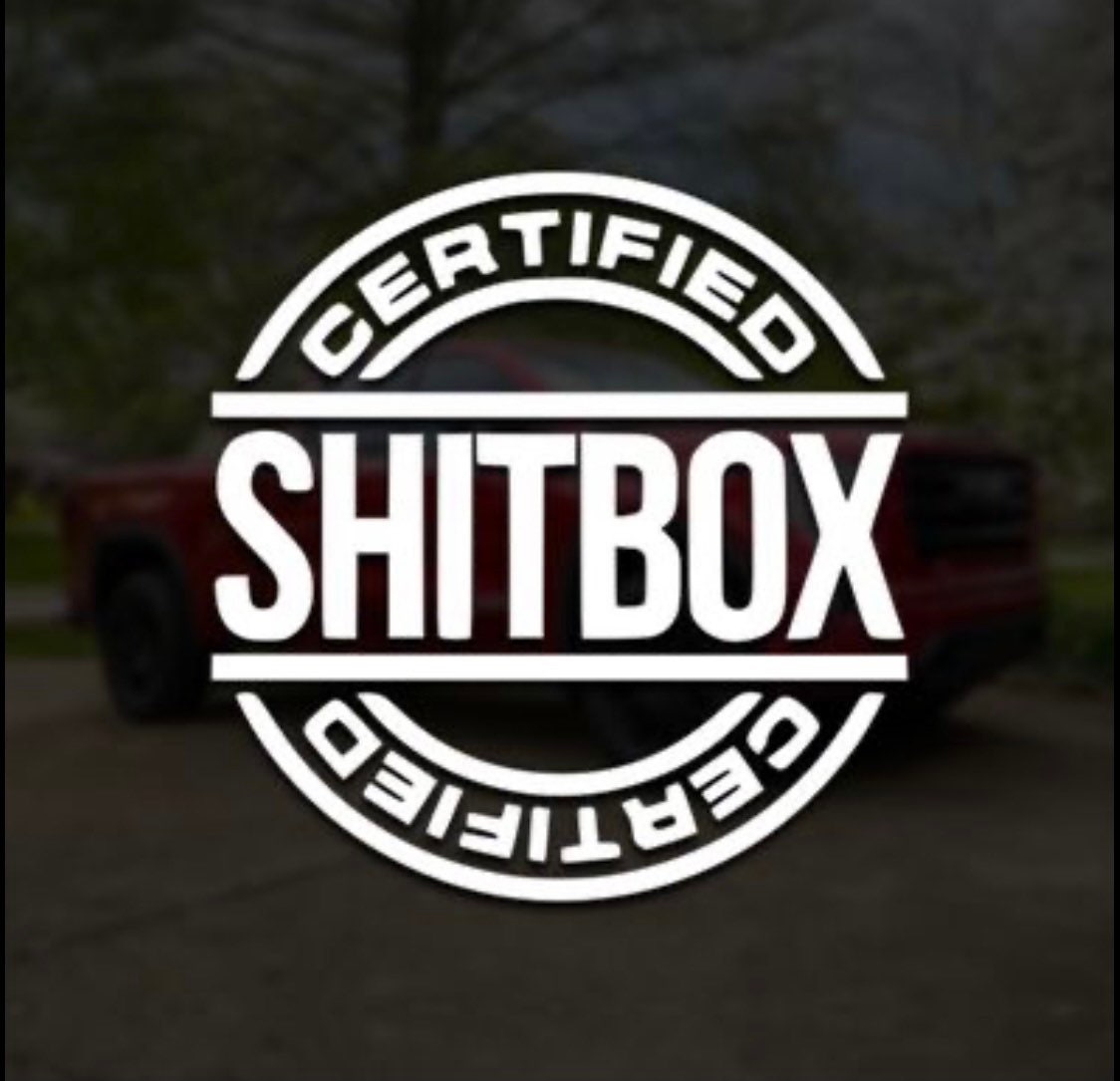Certified Shitbox Vinyl Decal | JDM Street Turbo Funny Car Window ...