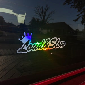 Loud and Slow Vinyl Decal | JDM Street Racing Turbo Funny Car Window ...