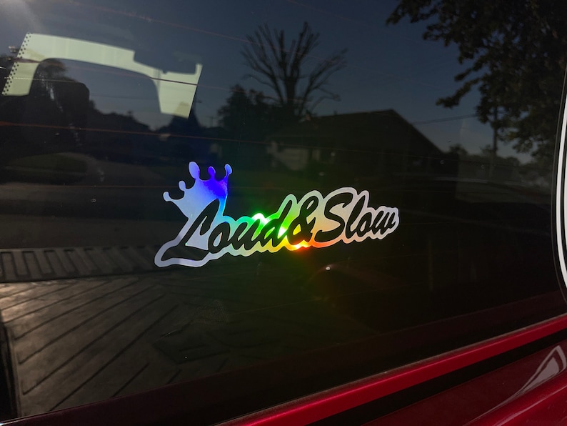 Loud and Slow Vinyl Decal | JDM Street Racing Turbo Funny Car Window ...