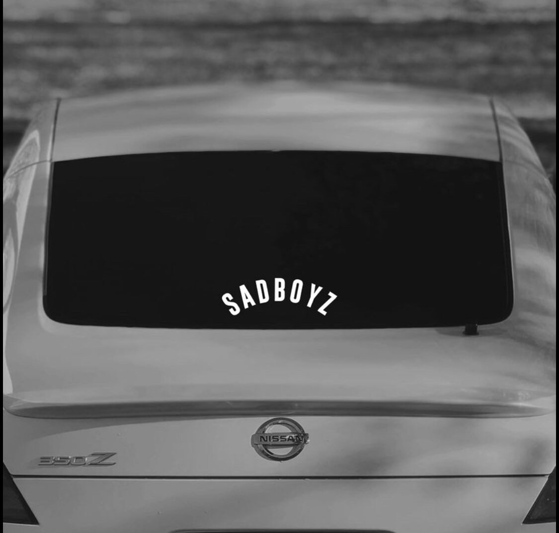 SAD BOYZ Vinyl Decal Text JDM Japanese Text Banner Exhaust - Etsy