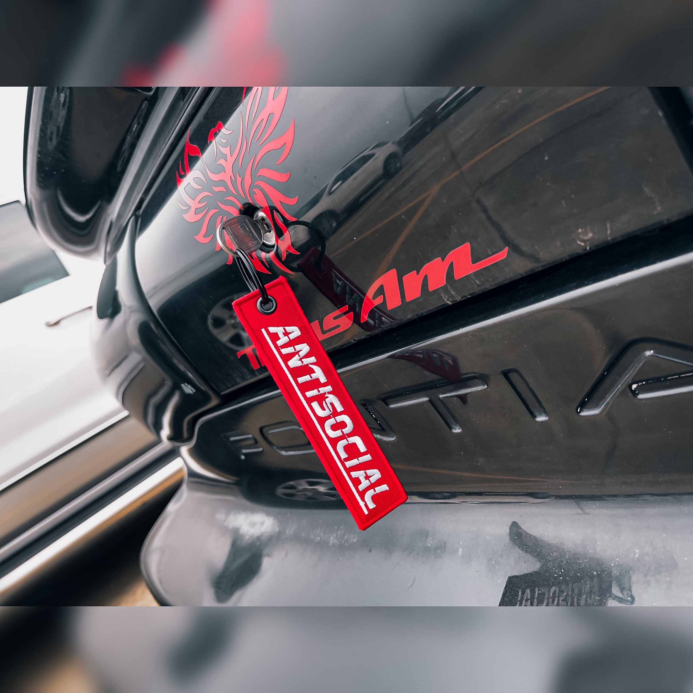 Antisocial Jet Tag Keychain Red JDM Meme Funny Sheeesh - Etsy