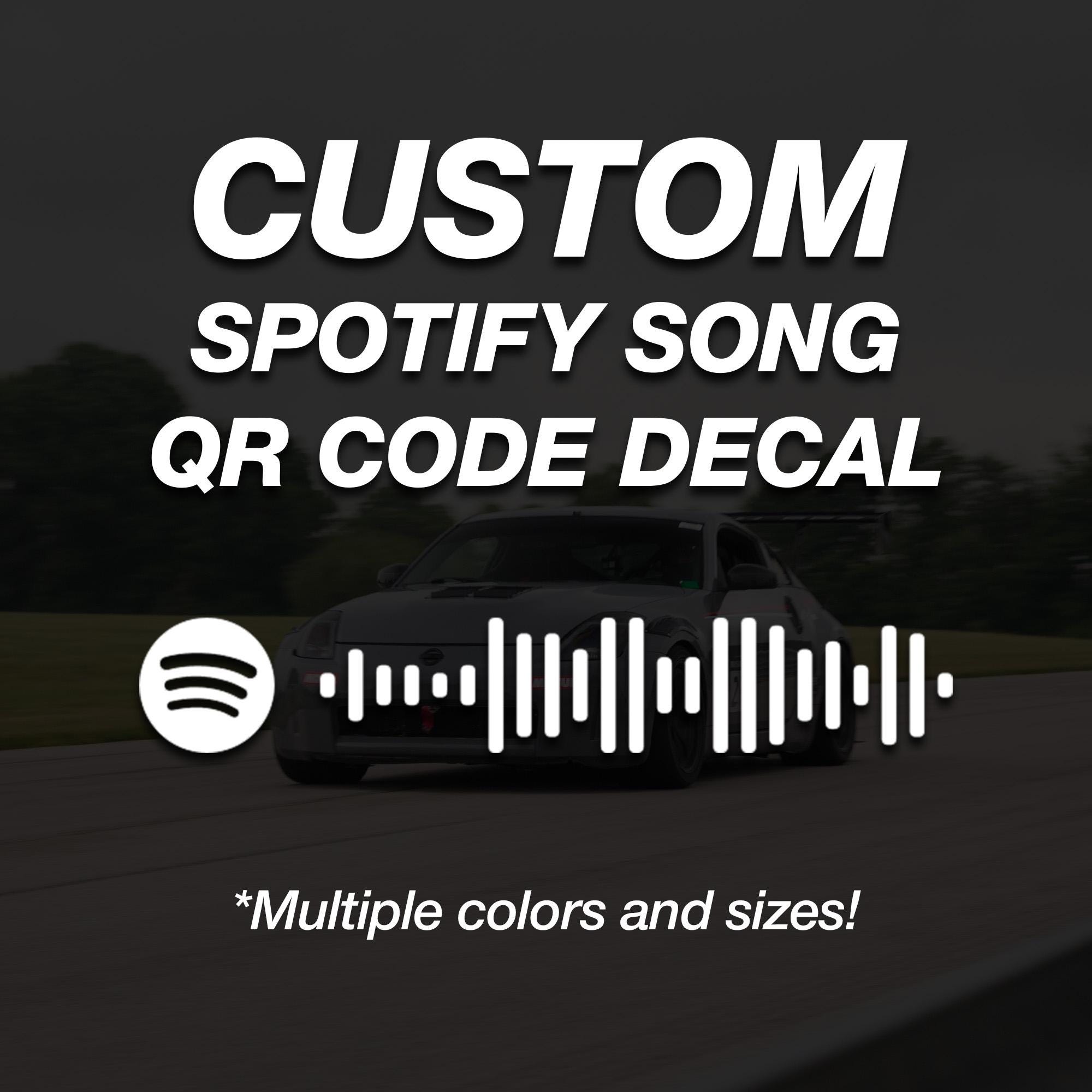 Custom Spotify Song Code Decal: Scan to Play Sticker - Etsy