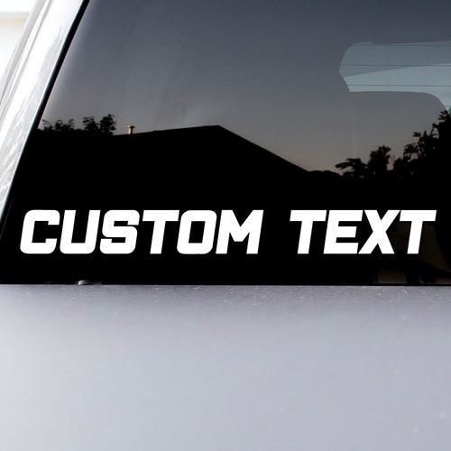 Custom Text 42 WINDSHIELD Vinyl Decal Sticker Truck Car - Etsy