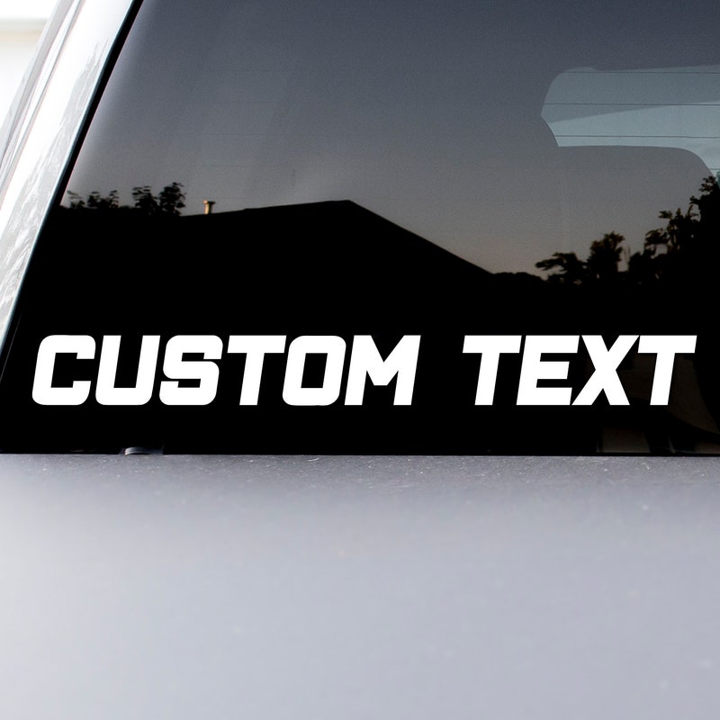 Custom Car Decals Stickers - Etsy