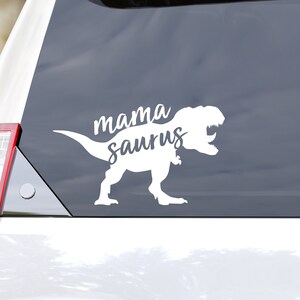 Mamasaurus Vinyl Decal | Mom Sticker Car or Van Holographic Window Kids ...