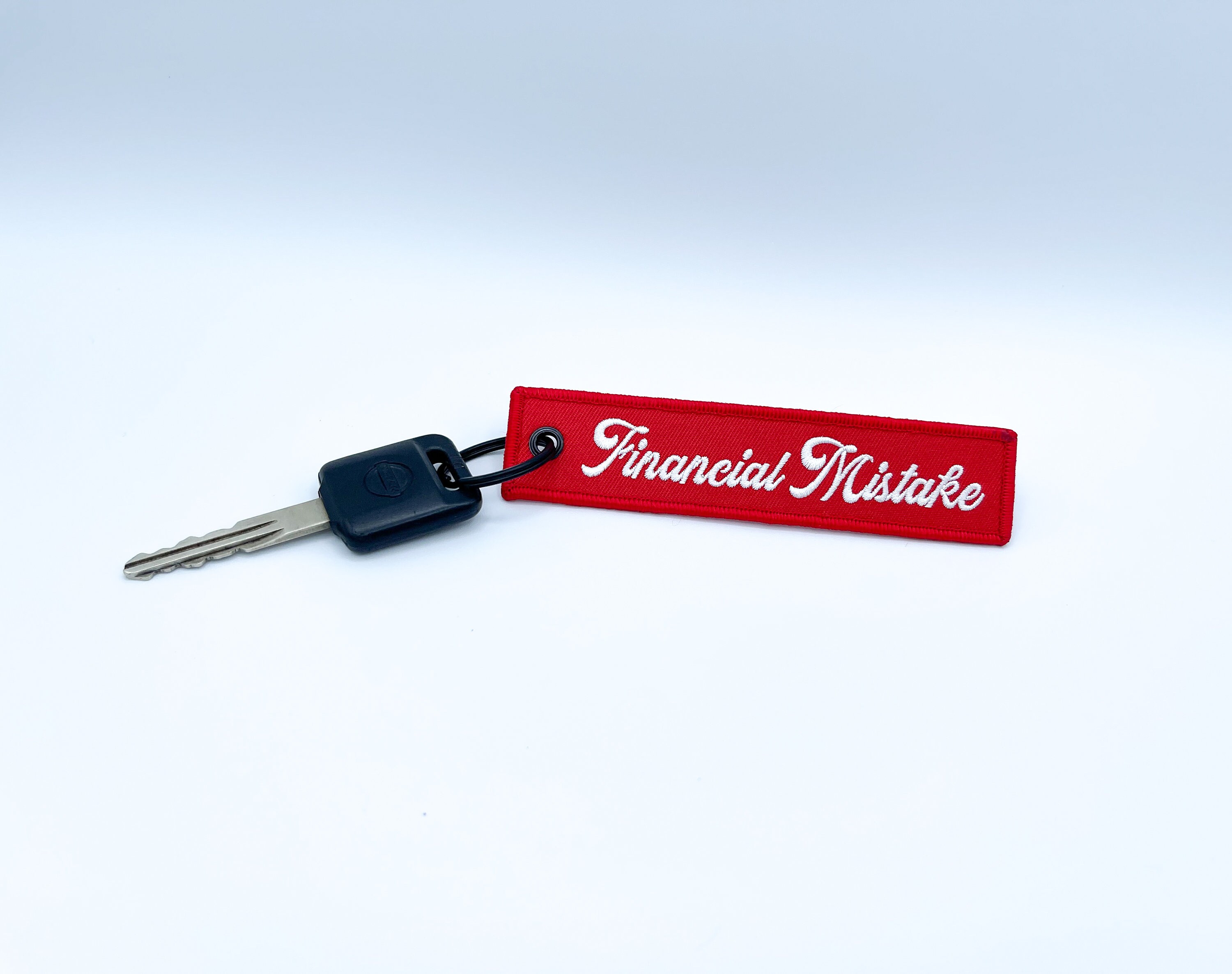 Financial Mistake Jet Tag Keychain Red JDM Meme Funny - Etsy