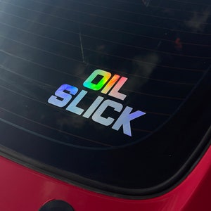 Illest Vinyl Decal OIL SLICK | JDM Street Racing Turbo Funny Car Window ...
