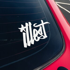 Illest Vinyl Decal | JDM Street Racing Turbo Funny Car Window Sticker ...