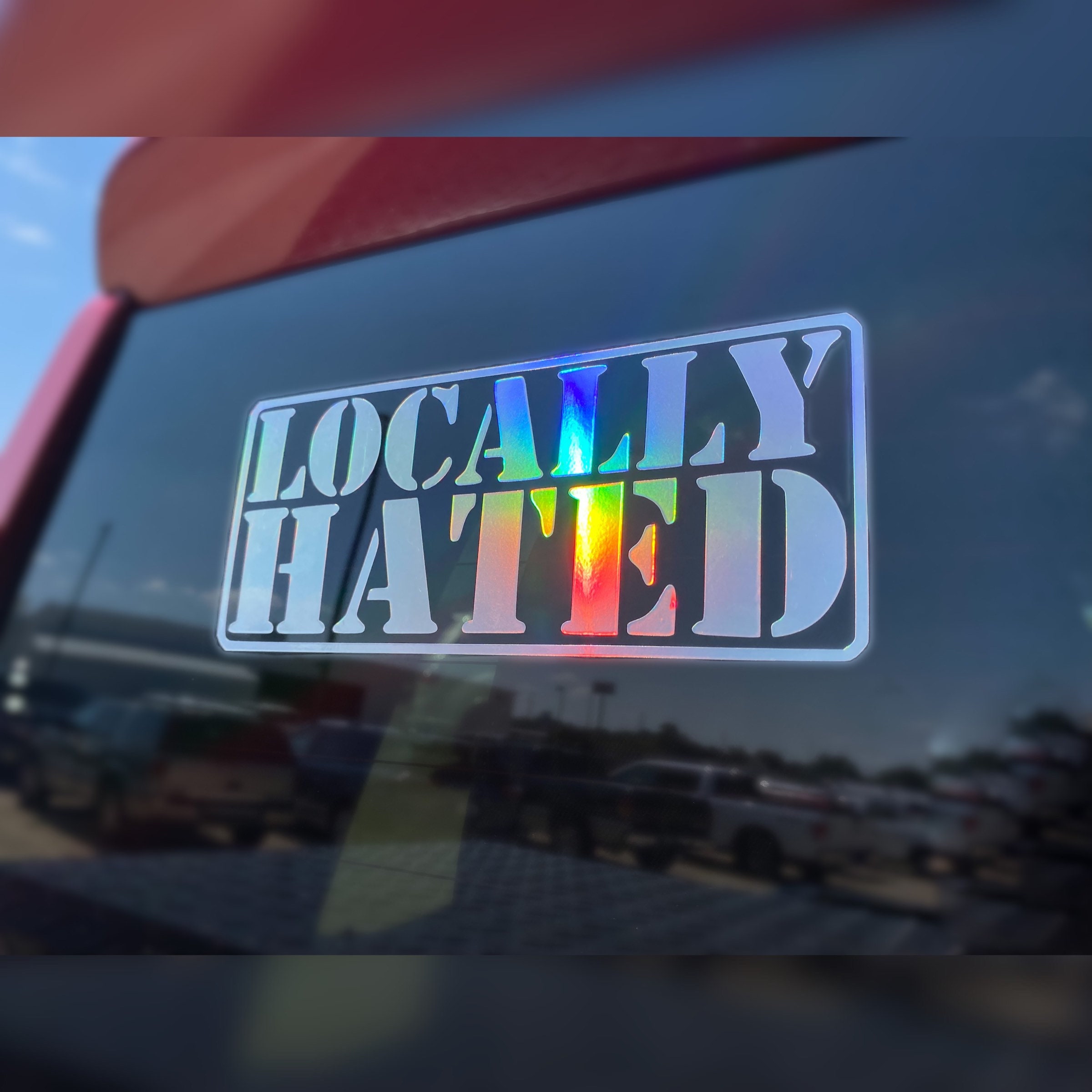 LOCALLY HATED - Oil Slick Vinyl Decal Banner | JDM Street Racing Turbo ...