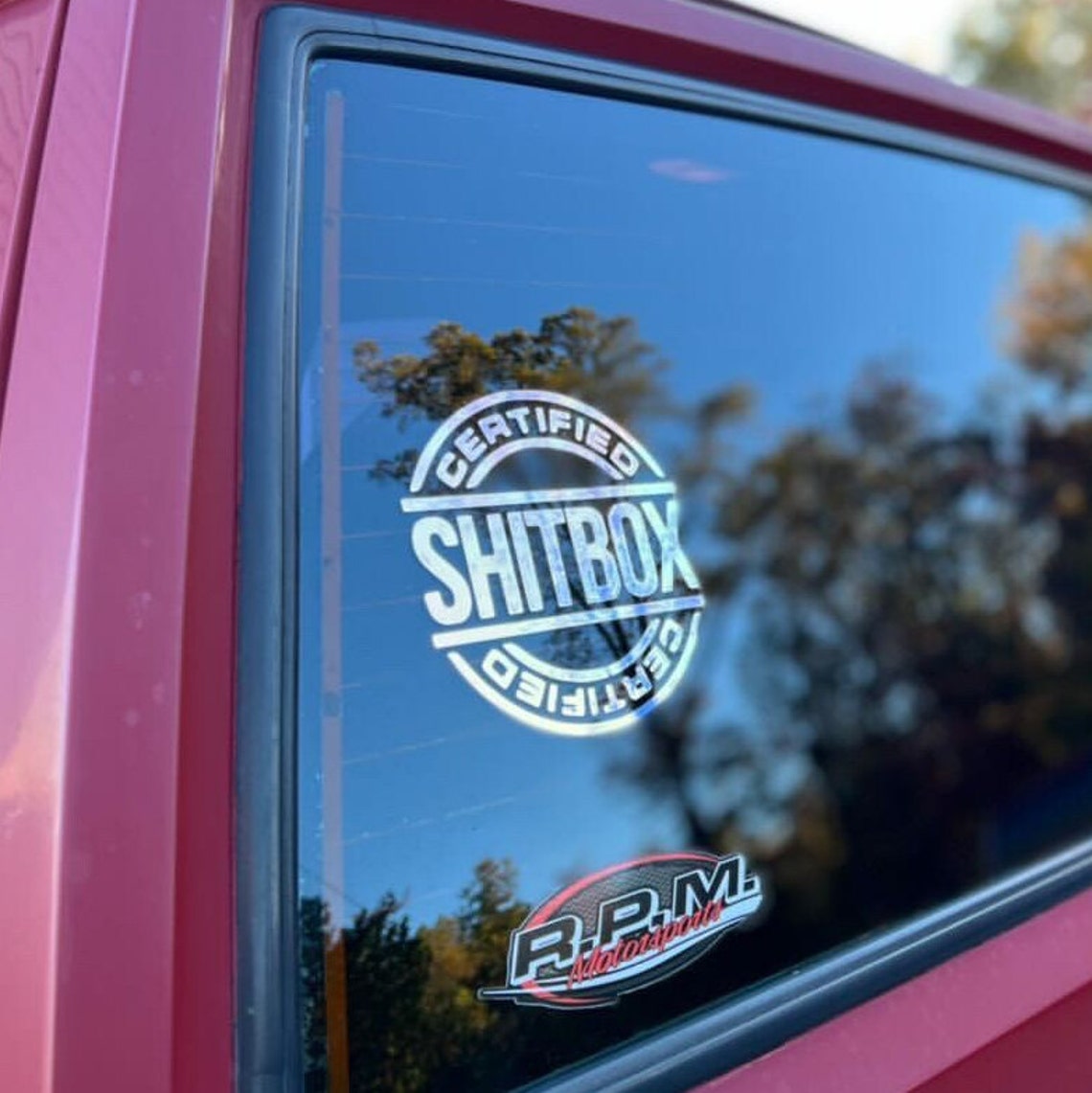 Certified Shitbox Vinyl Decal - Holographic | JDM Street Turbo Funny ...