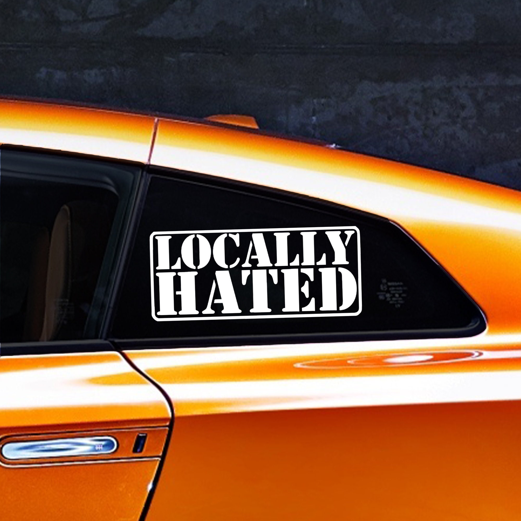 LOCALLY HATED Vinyl Decal Banner JDM Street Racing Turbo | Etsy