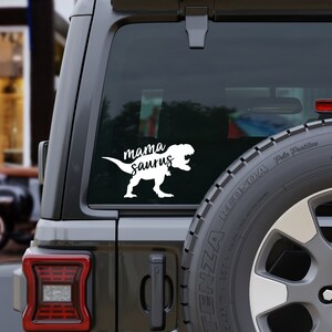 Mamasaurus Vinyl Decal | Mom Sticker Car or Van Holographic Window Kids ...