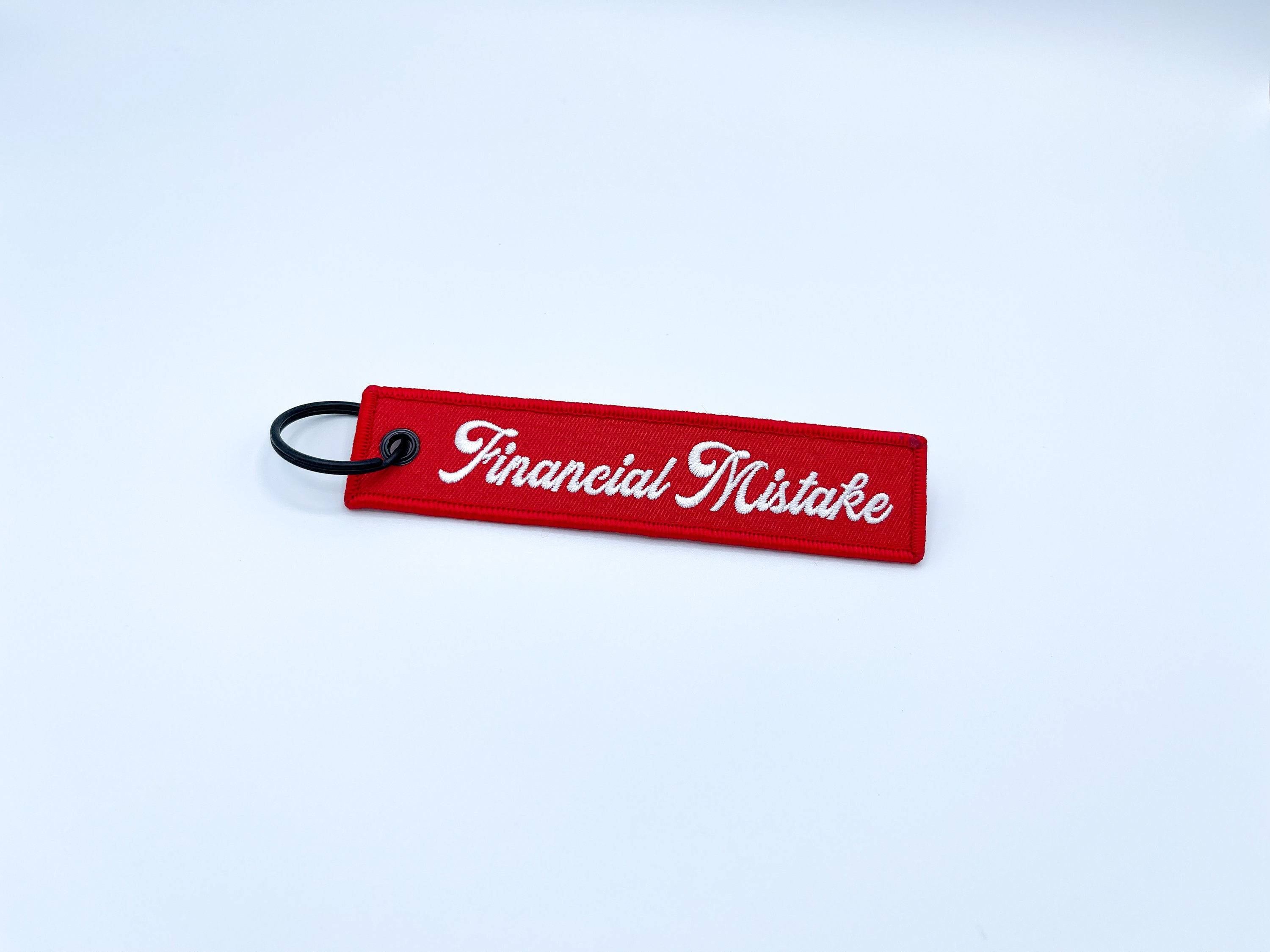 Financial Mistake Jet Tag Keychain | Red | JDM Meme Funny Sheeesh ...