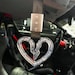 Broken Heart Tsurikawa JDM Pull Handle Tow Hook Decoration for Drift ...