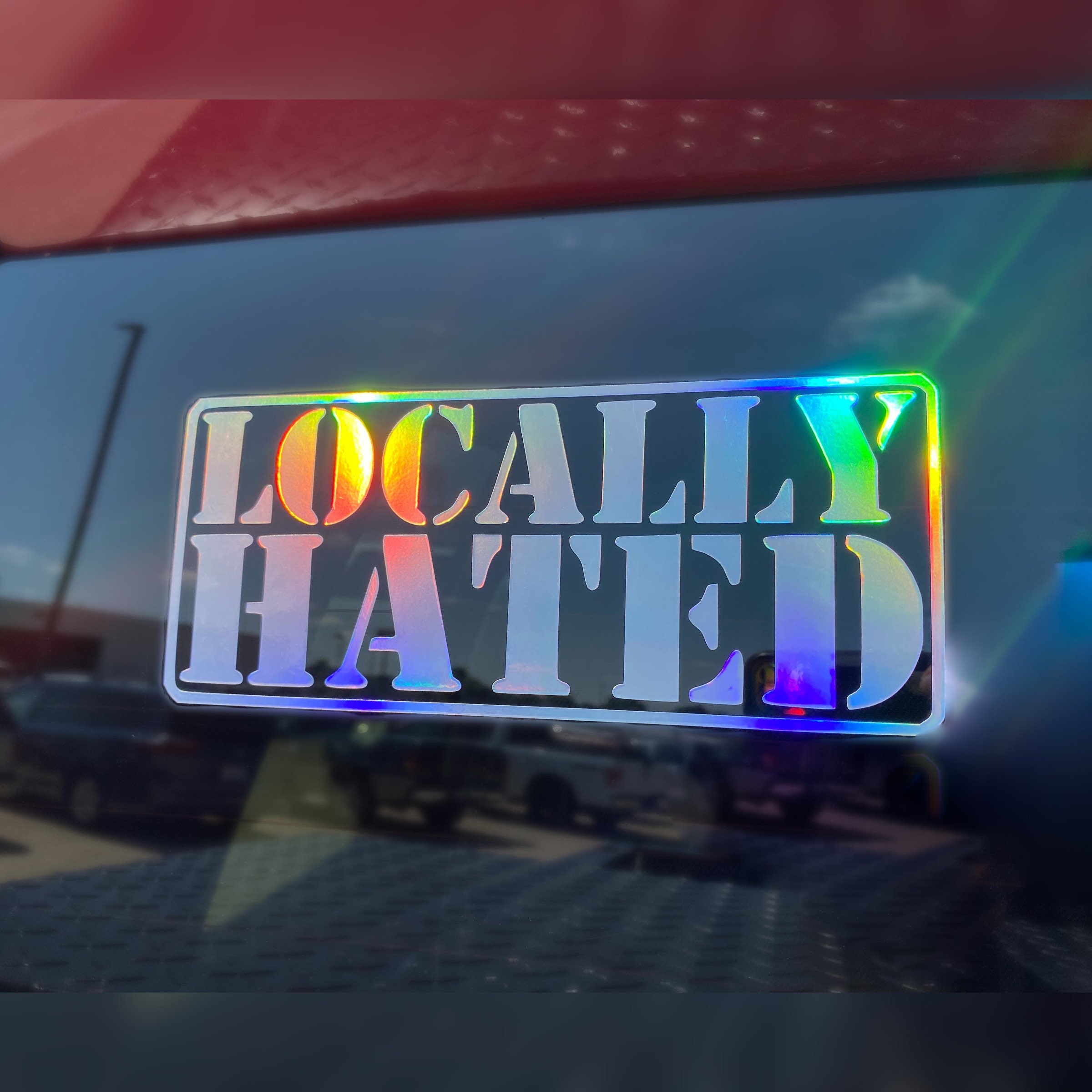 LOCALLY HATED - Oil Slick Vinyl Decal Banner | JDM Street Racing Turbo ...
