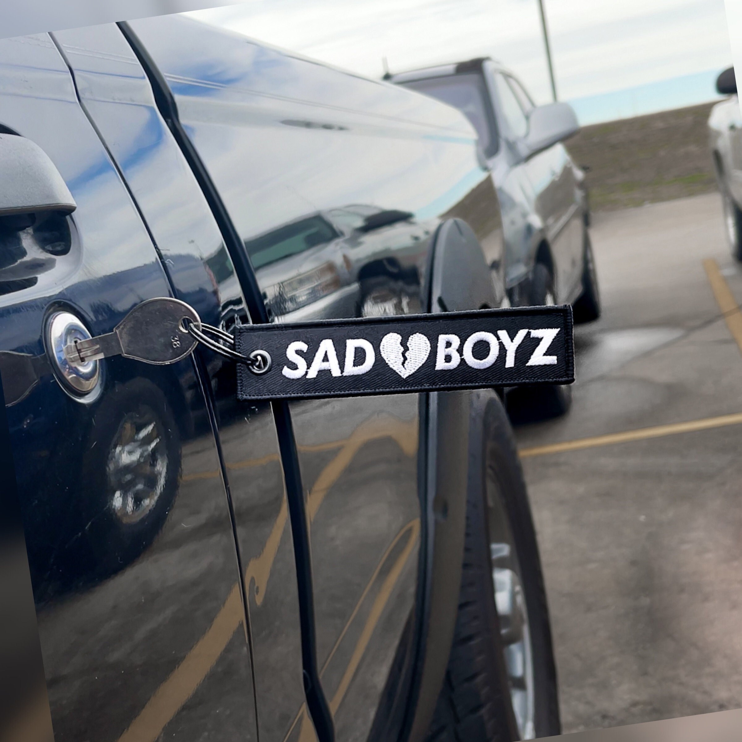 Sad Boyz Jet Tag Keychain Black JDM Meme Funny Sadboyz | Etsy