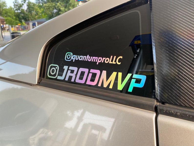 Custom Instagram Name Vinyl Decal Car Window Personalized IG - Etsy