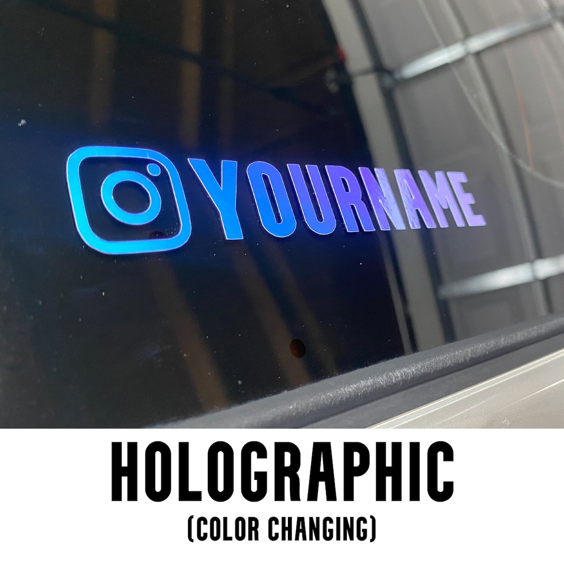 Custom Instagram Name Vinyl Decal Car Window Personalized IG - Etsy