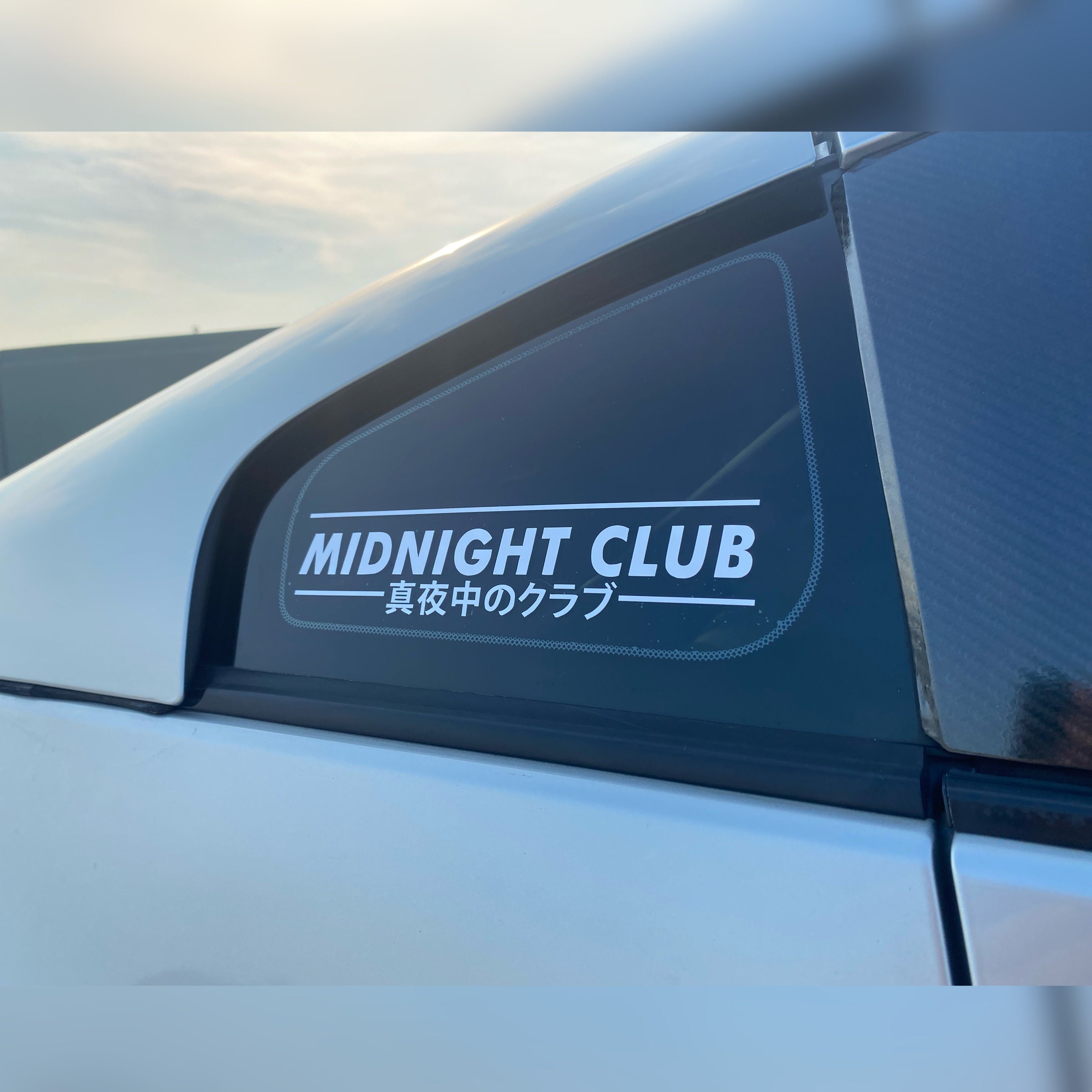 Midnight Club Vinyl Decal | JDM Japanese Text Banner Exhaust Street ...