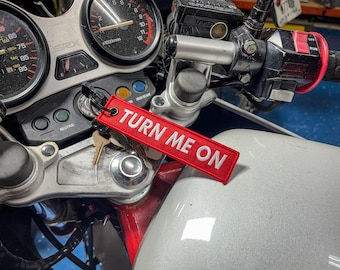 Motorcycle Key Tag - Etsy