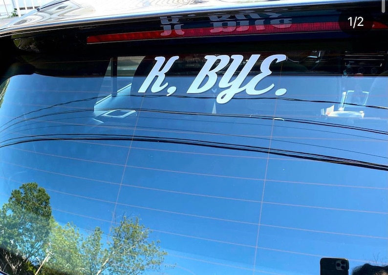 Custom Text Vinyl Decal Car Window Banner Personalized | Etsy