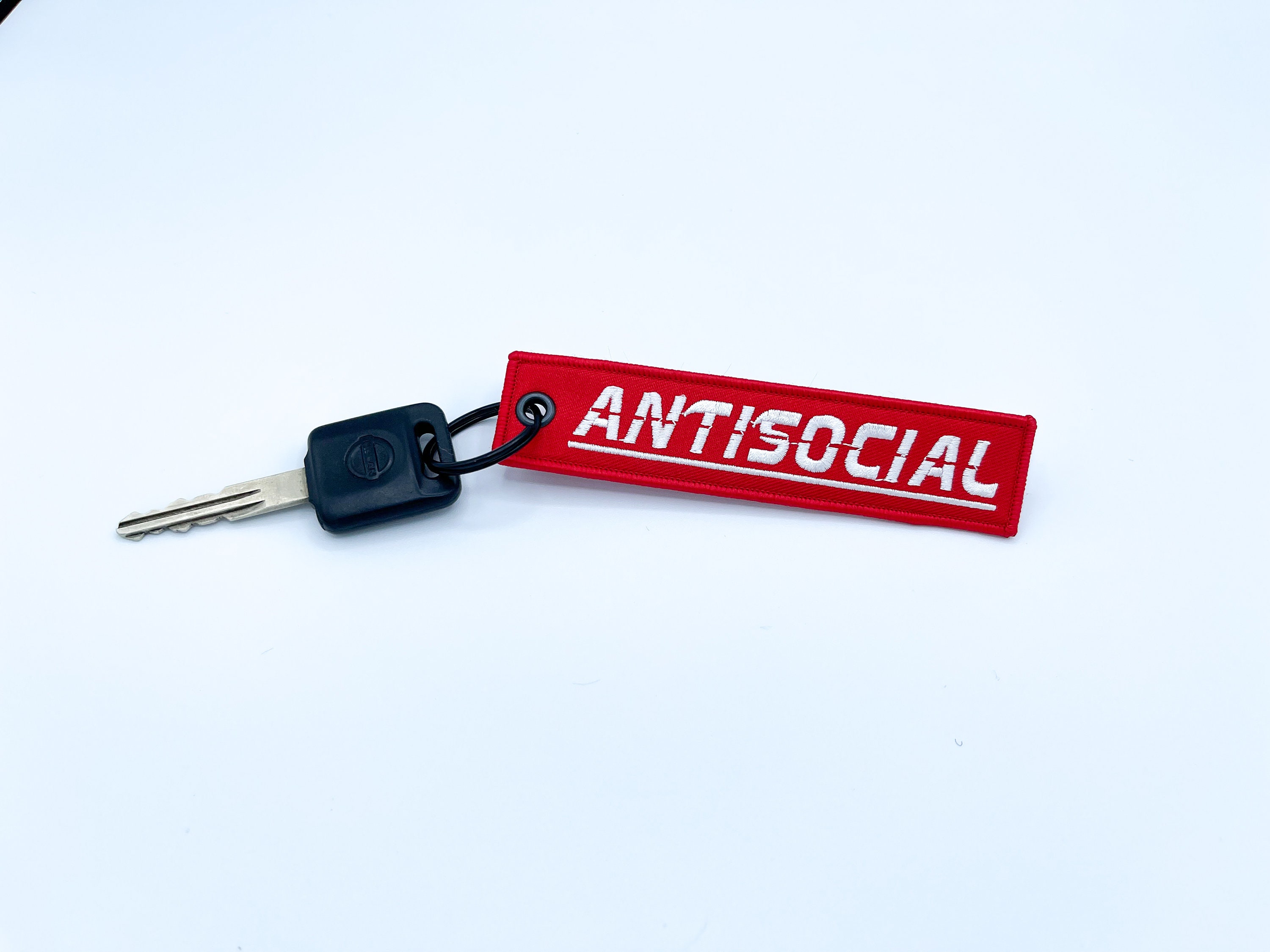 Antisocial Jet Tag Keychain Red JDM Meme Funny Sheeesh - Etsy