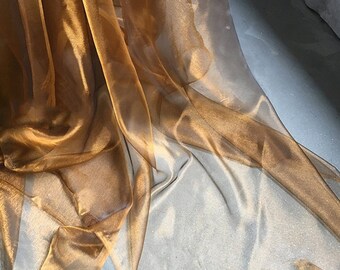 Soft Gold Mesh Fabric - Etsy