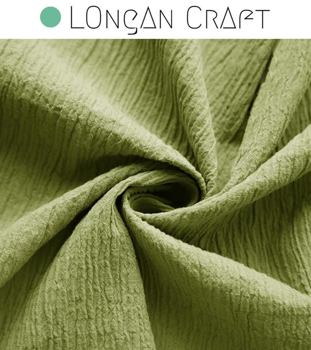 Cotton Linen Crepe Fabric: Crinkled Texture for Sewing & Upholstery - Etsy