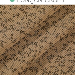 Printed Corduroy Fabric by the Yard, 8 Wale Leaves 100%polyester ...