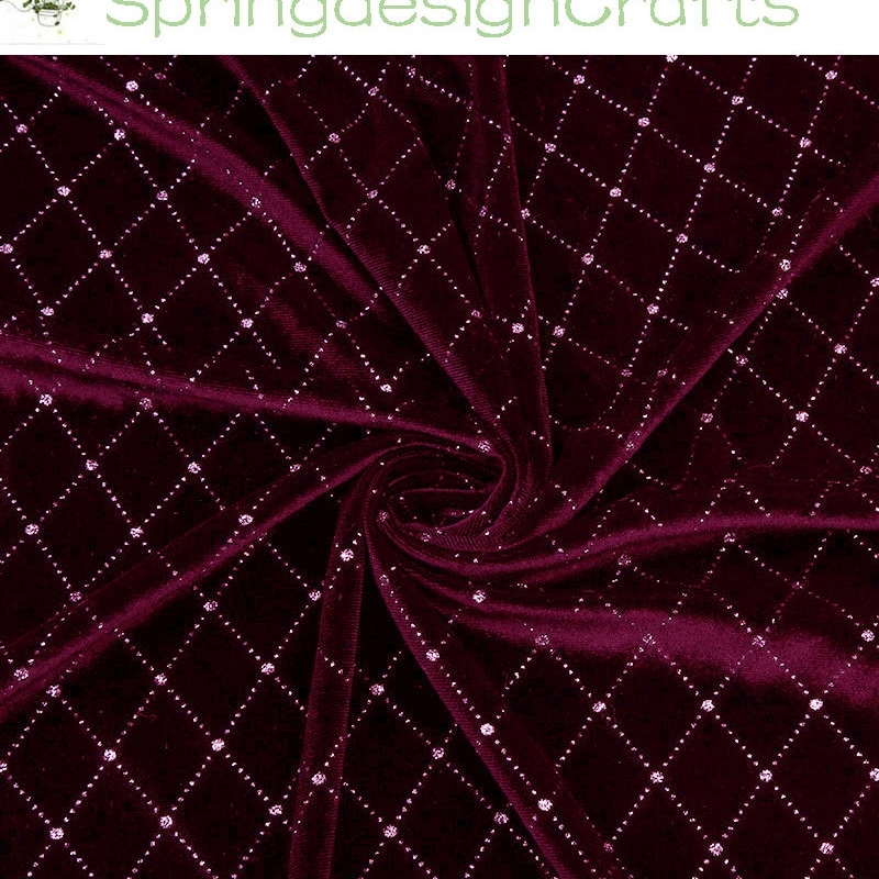 Printed Velvet Fabric - Etsy