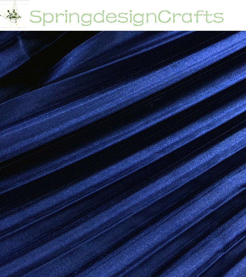 Pleated Satin Fabric by the Yard Solid Color Fabric for - Etsy