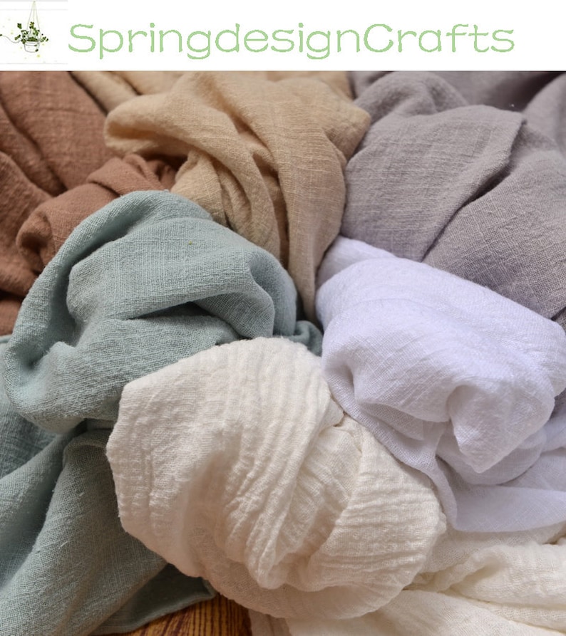 Solid Color Cotton Linen Fabric: Soft DIY Sewing Craft Upholstery ...