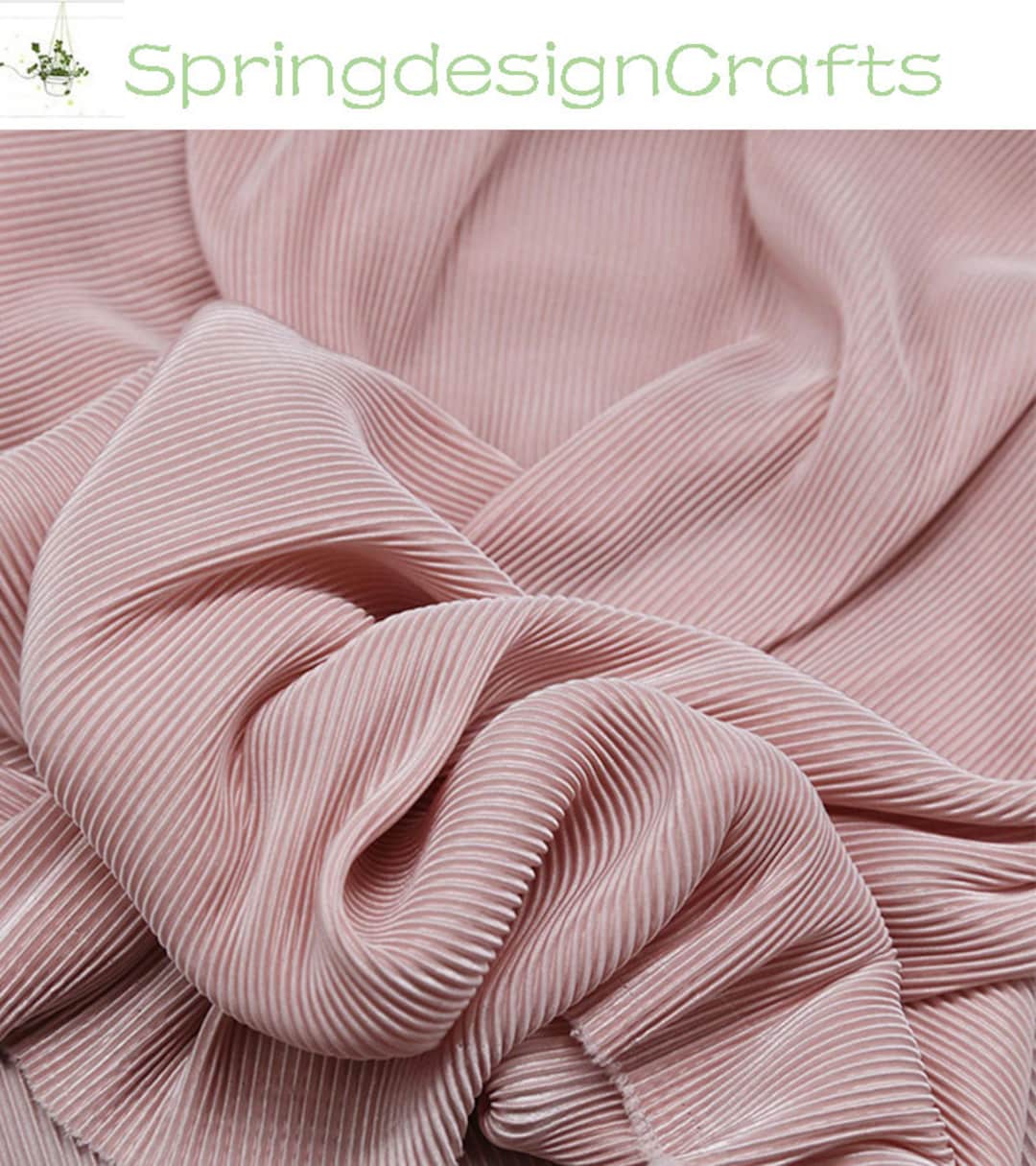 Multicolor Pleated Stretch Fabric by the Yard: DIY Fashion Material ...