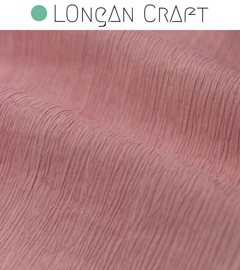 Crinkle Cotton Linen Fabric: Retro Style DIY Material, Dresses Clothing ...