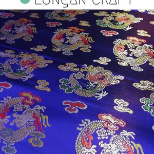 Dragon Brocade Fabric, Jacquard Dragon Brocade Fabric, DIY Clothes Suit ...