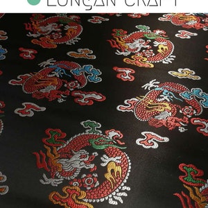 Dragon Brocade Fabric, Jacquard Dragon Brocade Fabric, DIY Clothes Suit ...