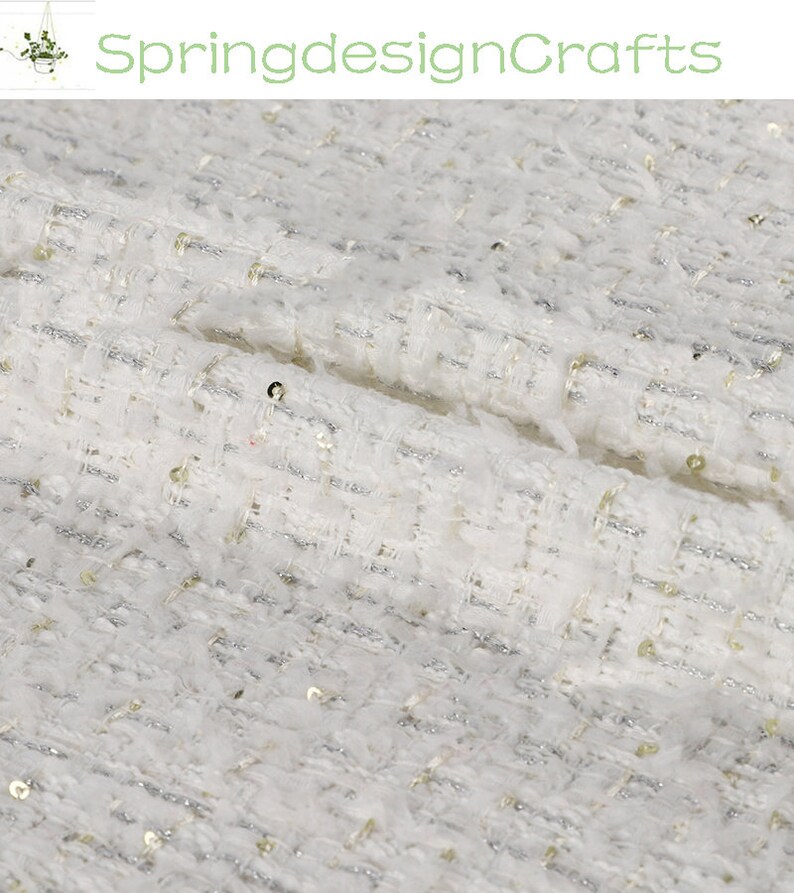 Colorful Tweed Fabric Glitter Tweed Fabric Grid Tweed Fabric - Etsy