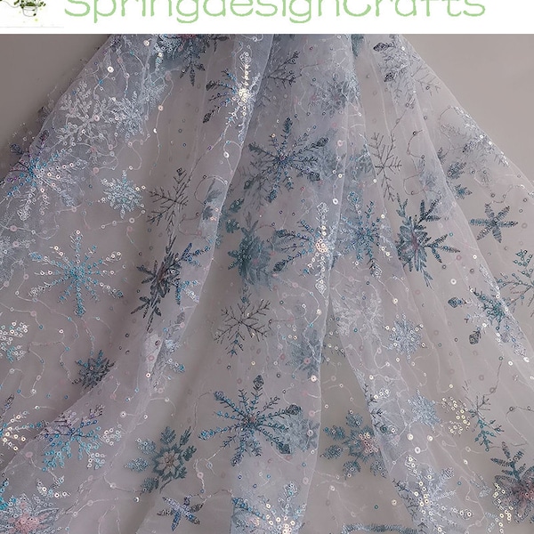 Snowflake Fabric - Etsy