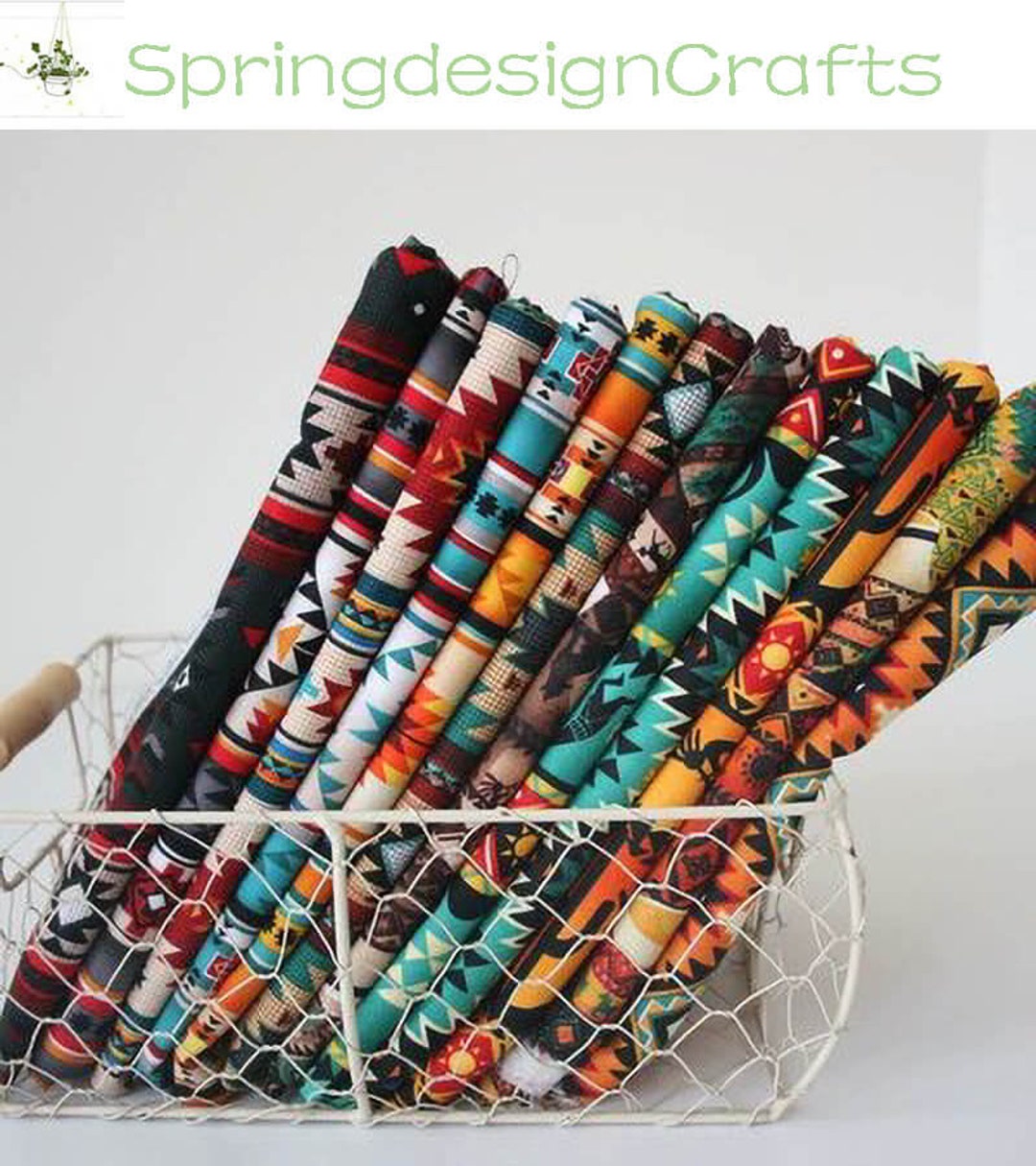 Western Fabric by the Yard Multicolor Bohemia Fabric - Etsy