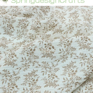 Flower Gauze Fabric, Printed Plant Leaves Double Crinkled Fabric, Baby ...