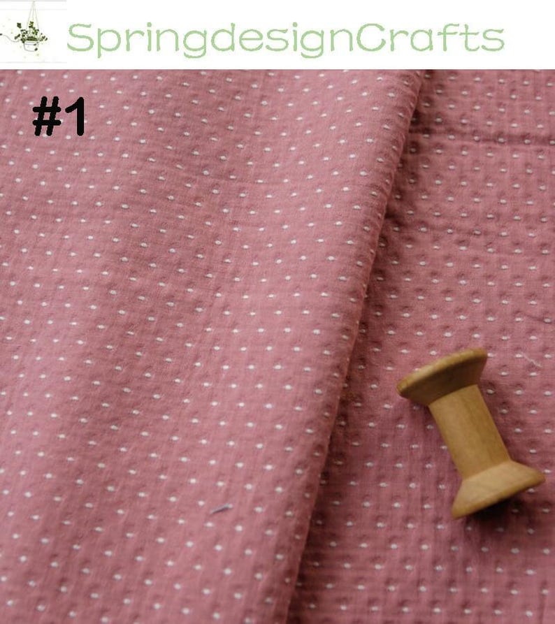 Dot Jacquard Cotton Fabric: Dresses Garments Sewing Material, DIY Doll ...