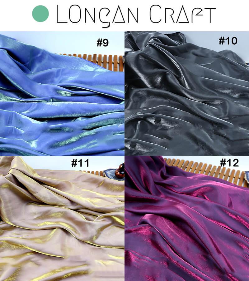 Gradient Satin Fabric: Soft Shiny Sewing Material, DIY Craft Upholstery ...