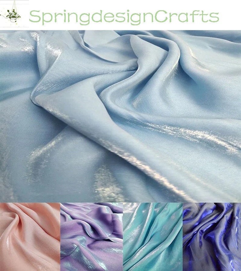 Shiny Satin Fabric Gradient Bright Satin Fabric by the Yard - Etsy