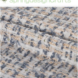 Colorful Tweed Fabric, Glitter Tweed Fabric, Grid Tweed Fabric for ...