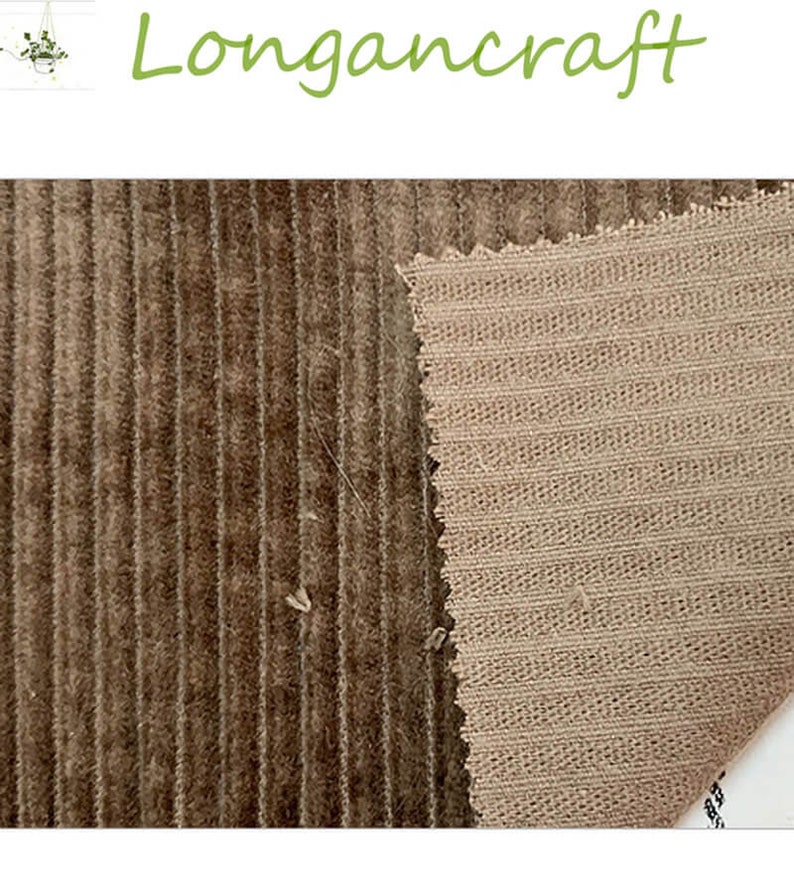 6 Wale Cotton Corduroy Fabric: 100%cotton, Thick Warm Winter Apparel ...