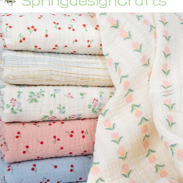 Cotton Crinkle Fabric - Etsy