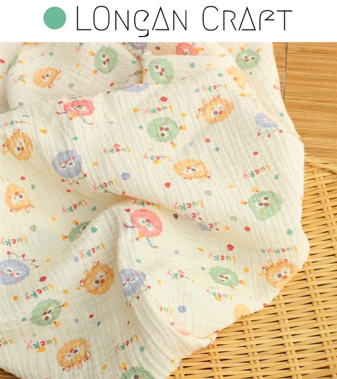 Animal Print Cotton Double Gauze Fabric, Baby Blanket Material - Etsy