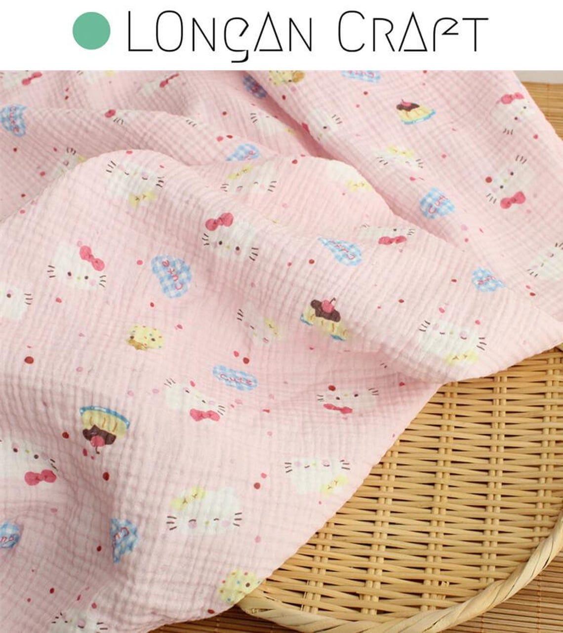 Animal Print Cotton Double Gauze Fabric, Baby Blanket Material - Etsy